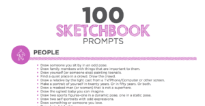 100 Sketchbook Prompts Your Students Will Love - The Art of Education