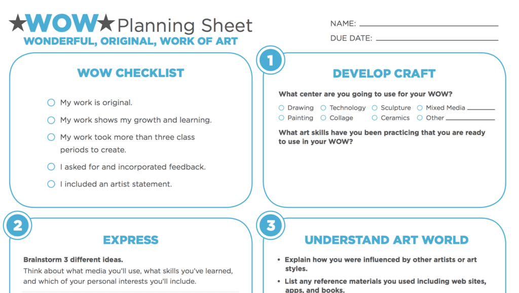 How to Use WOW Projects to Get Quality Work in Your Choice Classroom ...