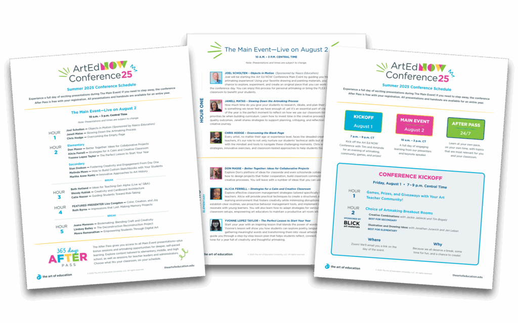 Summer 2025 NOW Conference Guide - The Art of Education